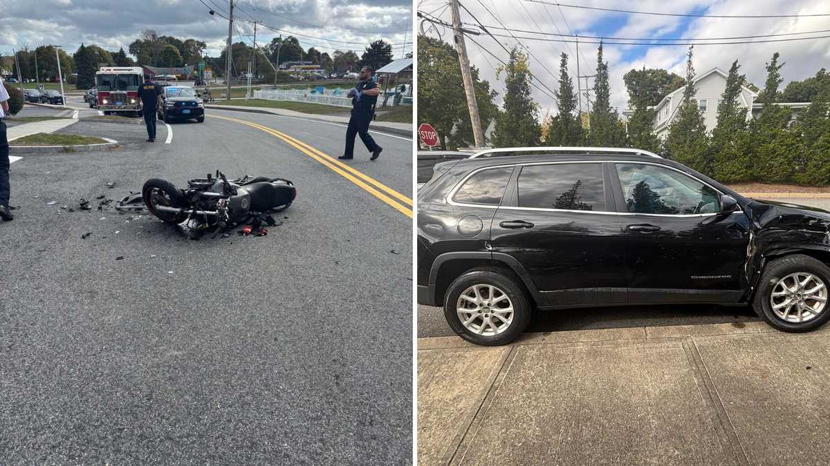 Motorcyclist seriously injured in head-on crash in Bourne