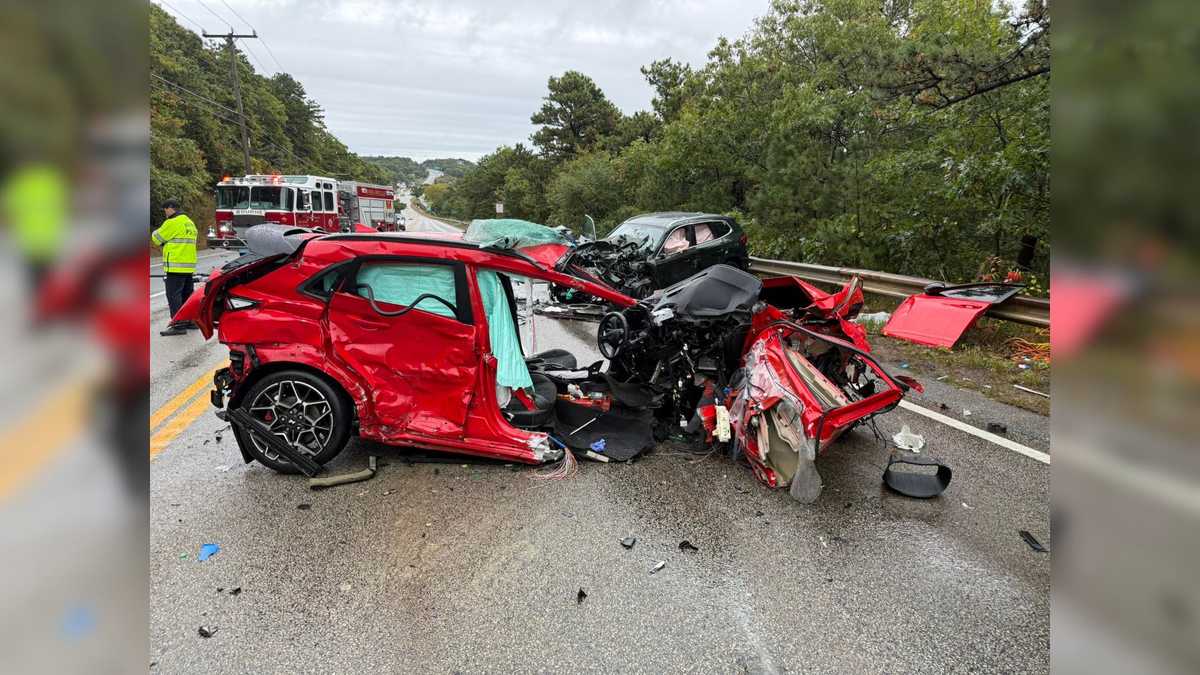 At least 1 person critically injured after fiery crash in Bourne