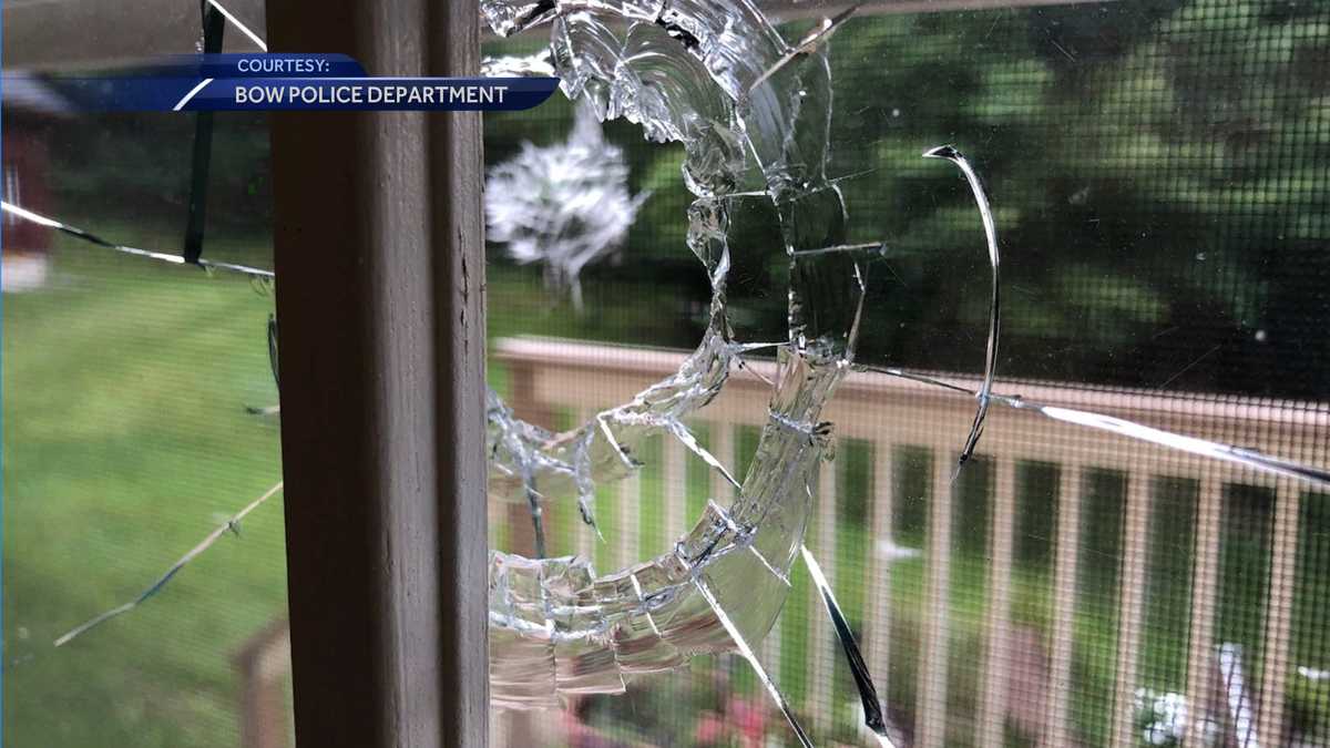 Window shot out in Bow home