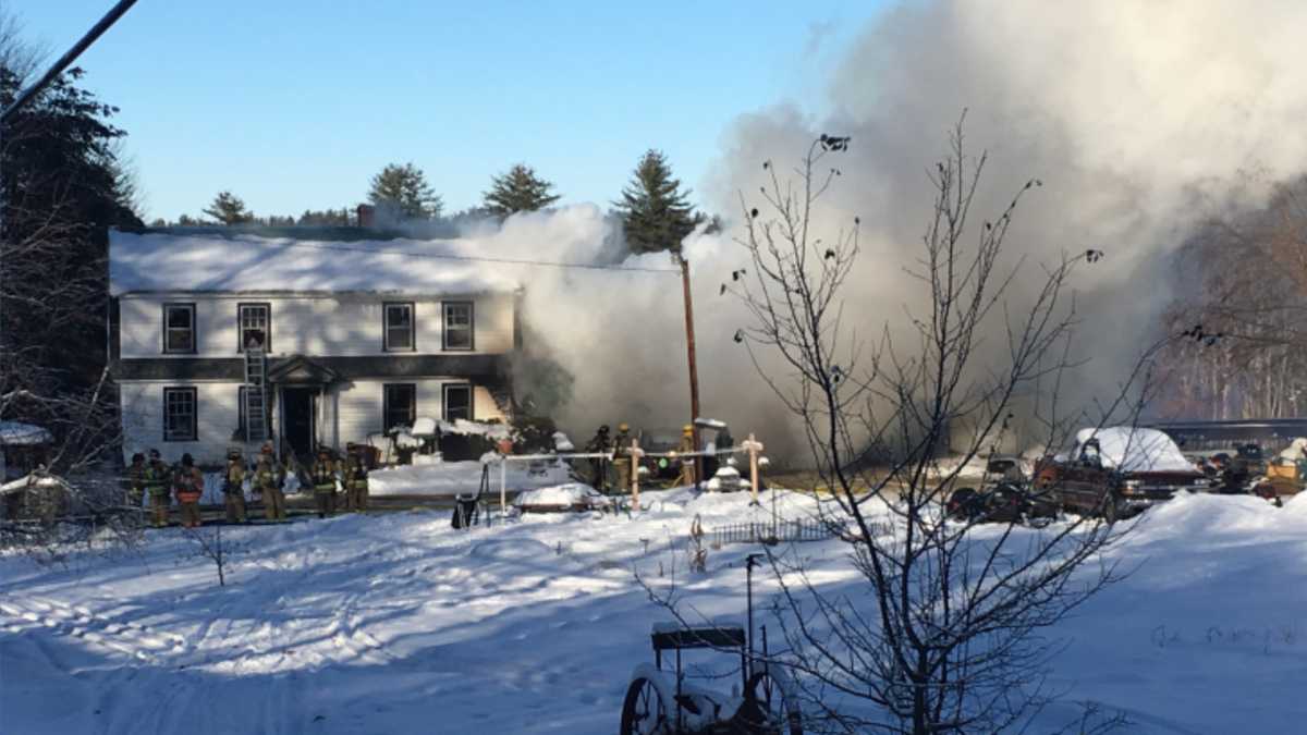 House fire in Bow displaces five people