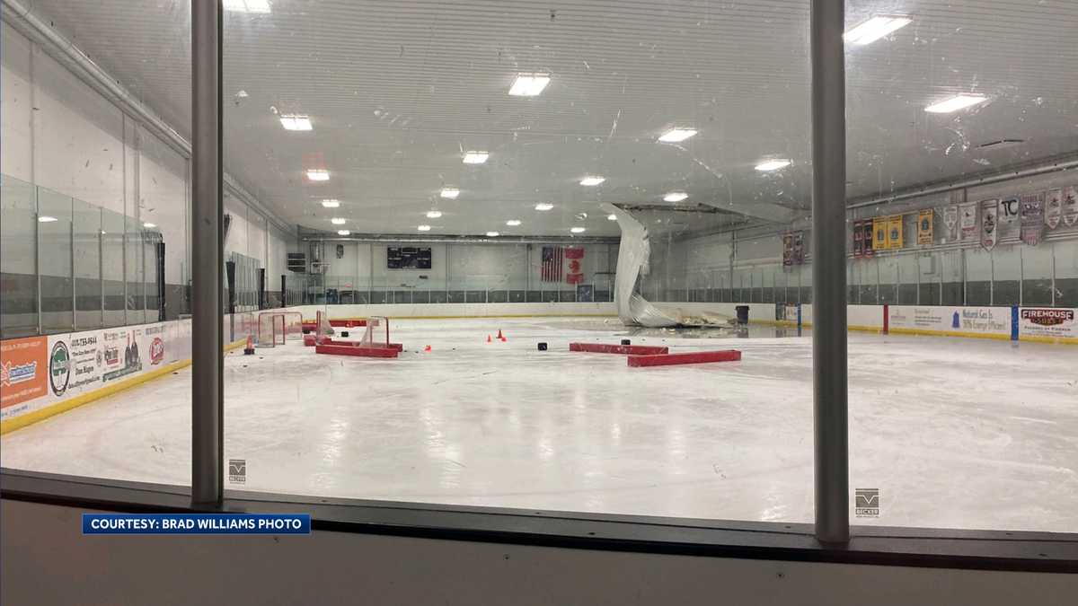 Grover Ice Rink ceiling collapses during practice