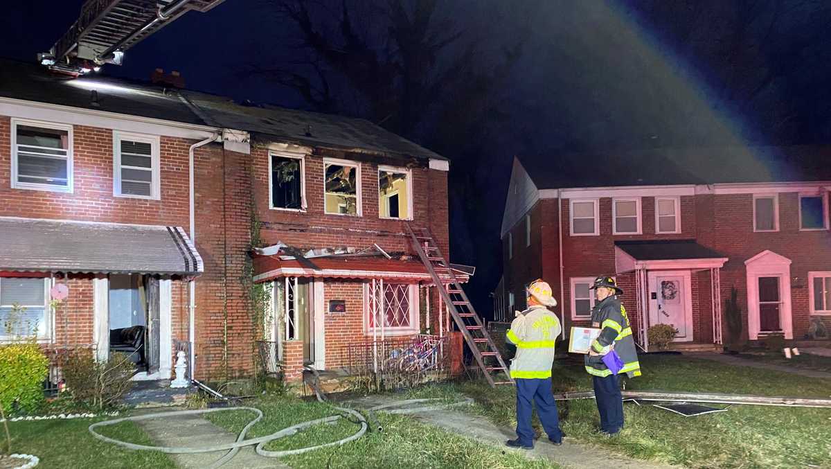 Person found dead in Baltimore rowhome fire