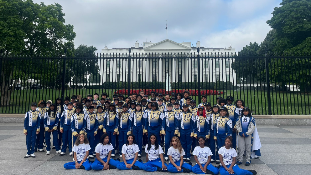 Bradwell Institute Tiger Band marches in National Independence Day Parade