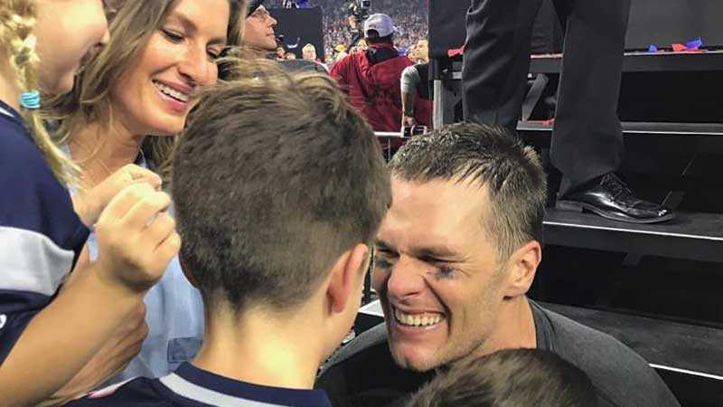Tom Brady celebrates win with 'My Everything'