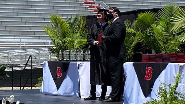 Brandon seniors graduate during social distancing commencement
