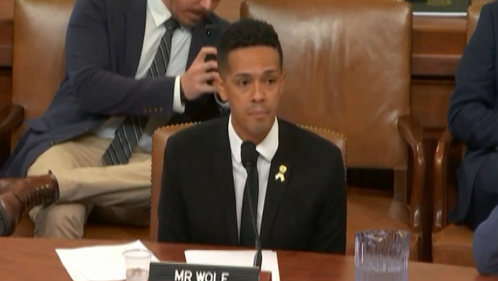 Pulse survivor Brandon Wolf before Congress