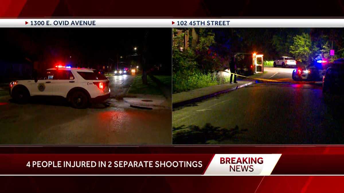 Multiple people injured from two separate Des Moines shootings