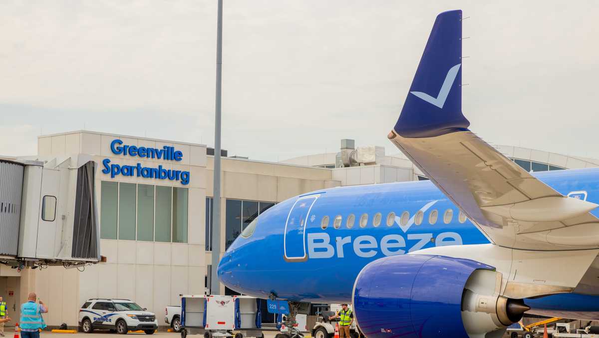 Breeze Airways expands routes at GSP Airport