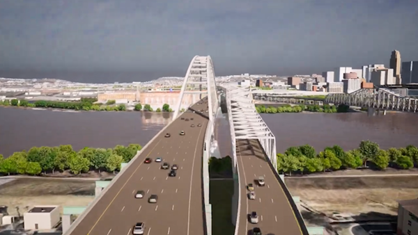 Brent Spence companion bridge design calls for splitting I-71/75 into 2 ...