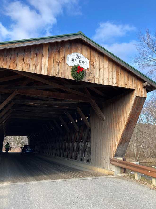 Vermont Covered Bridge Society decorates bridges for the holiday season