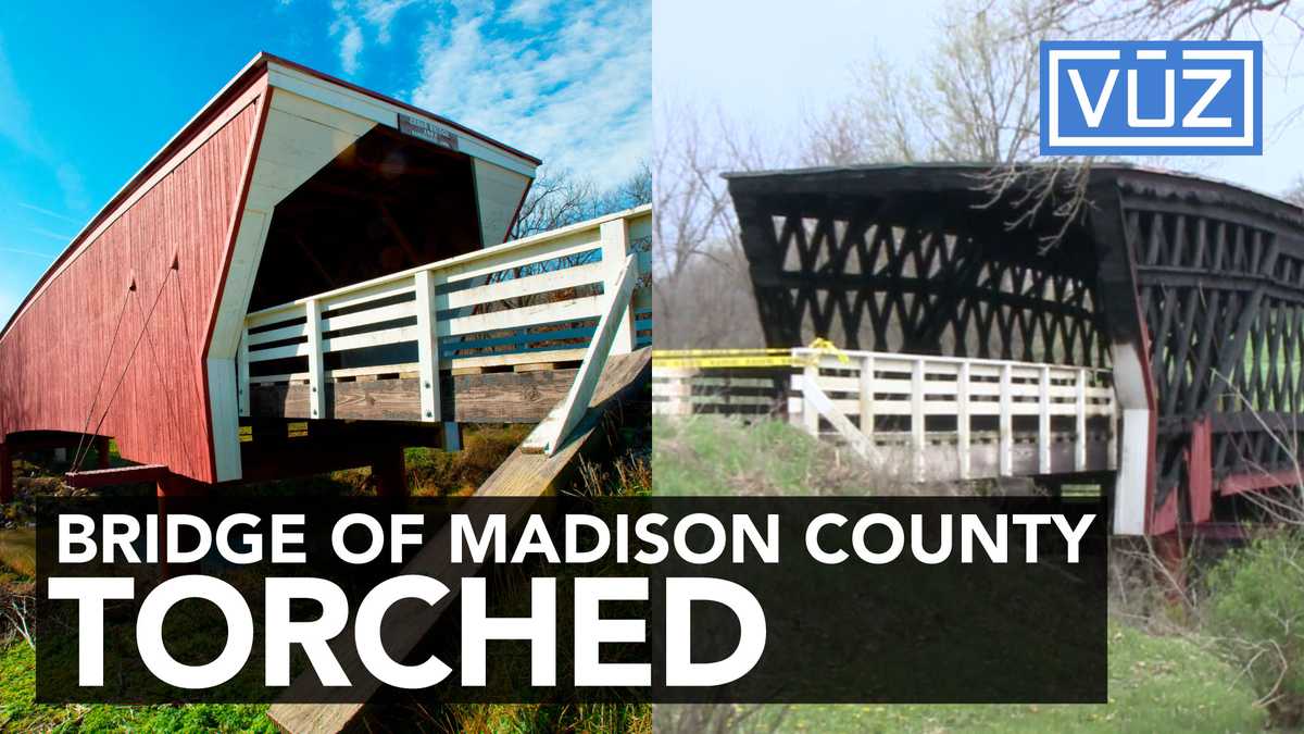 Two arrested for burning down famous bridge