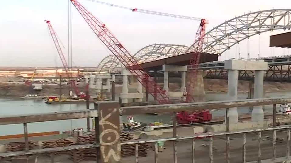 169 Highway closure begins for the Buck O'Neil Bridge replacement