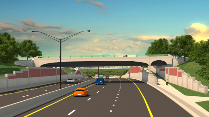 NCDOT Business 40 renderings