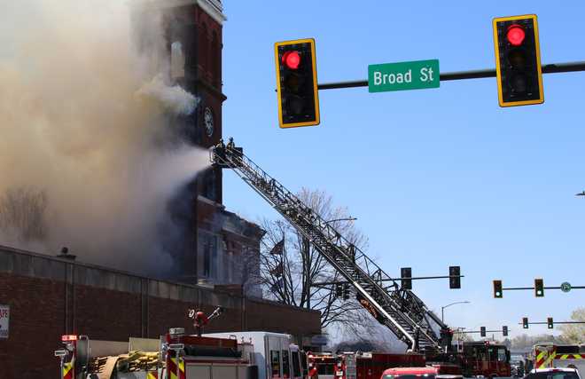 Historic courthouse in Georgia destroyed by flames