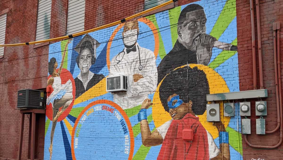 Louisville artist seeks to inspire with new mural on West Broadway