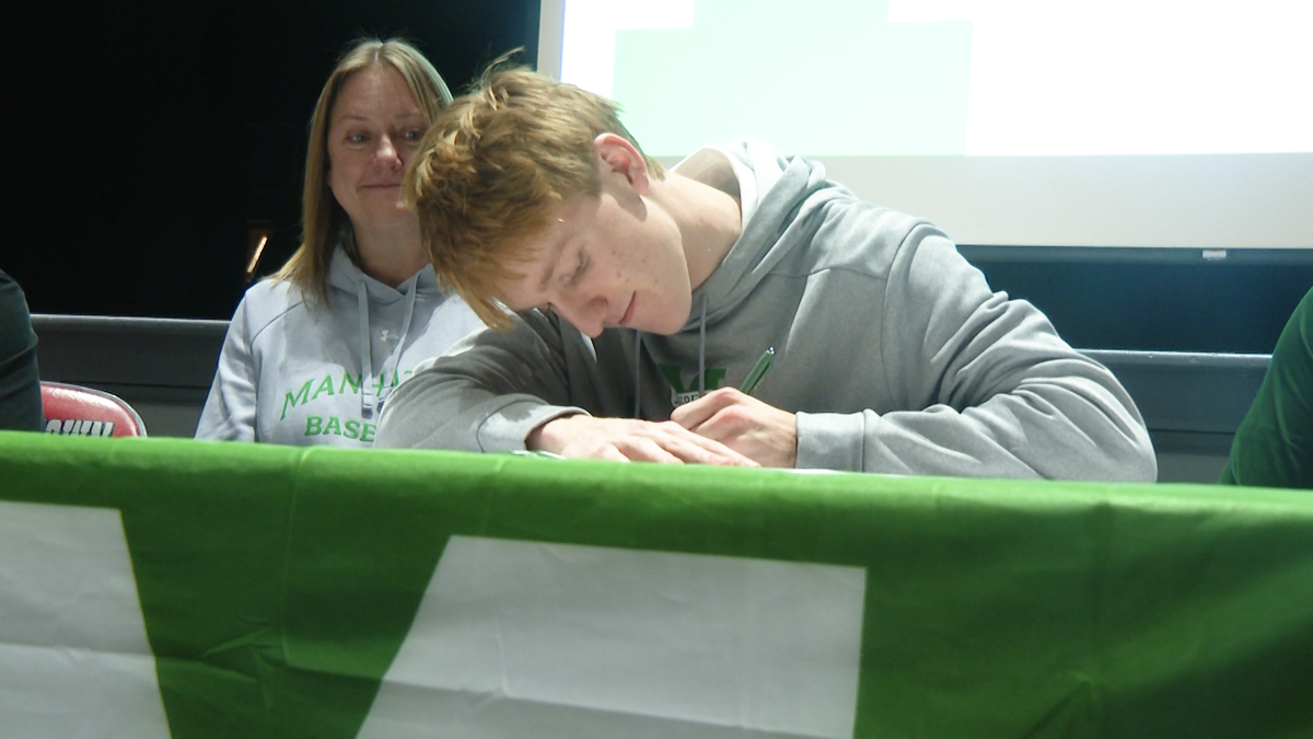 Beekmantown High School baseball player Steven Bronson signs letter of ...