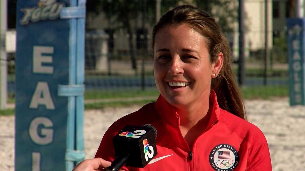 Fort Myers's Brooke Sweat discusses Olympic beach volleyball