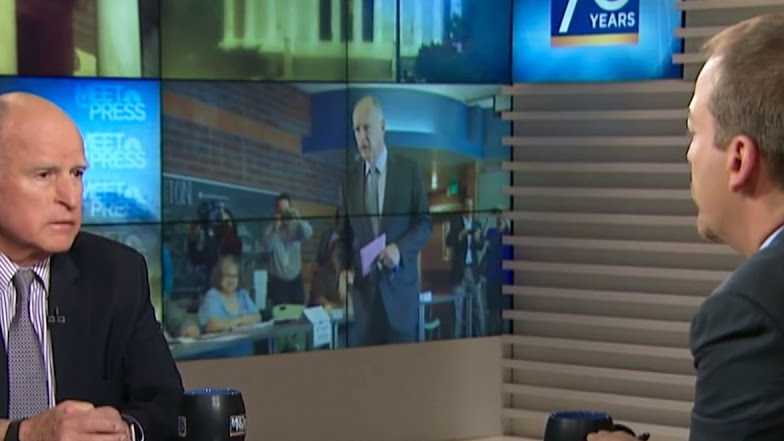 Governor Brown takes on President Trump's proposed border wall and ...