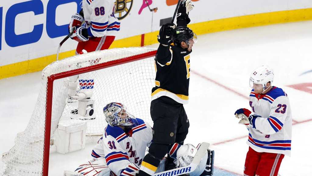 Tyler Bertuzzi sets up goal in Bruins' win over Rangers