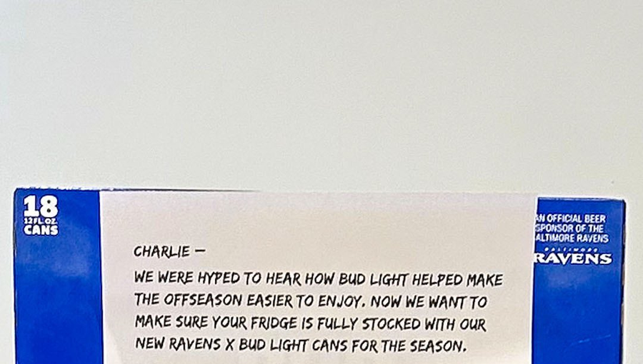 Bud Light hooks Ravens tight end up with free cases of beer