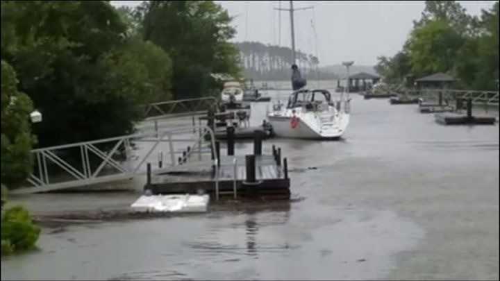 IMAGES: Burnside Island flooding and damage