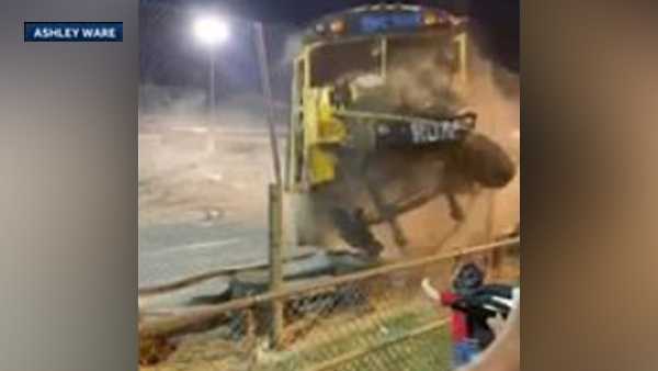 Crazy video: Driver loses control, crashes through fence during ...