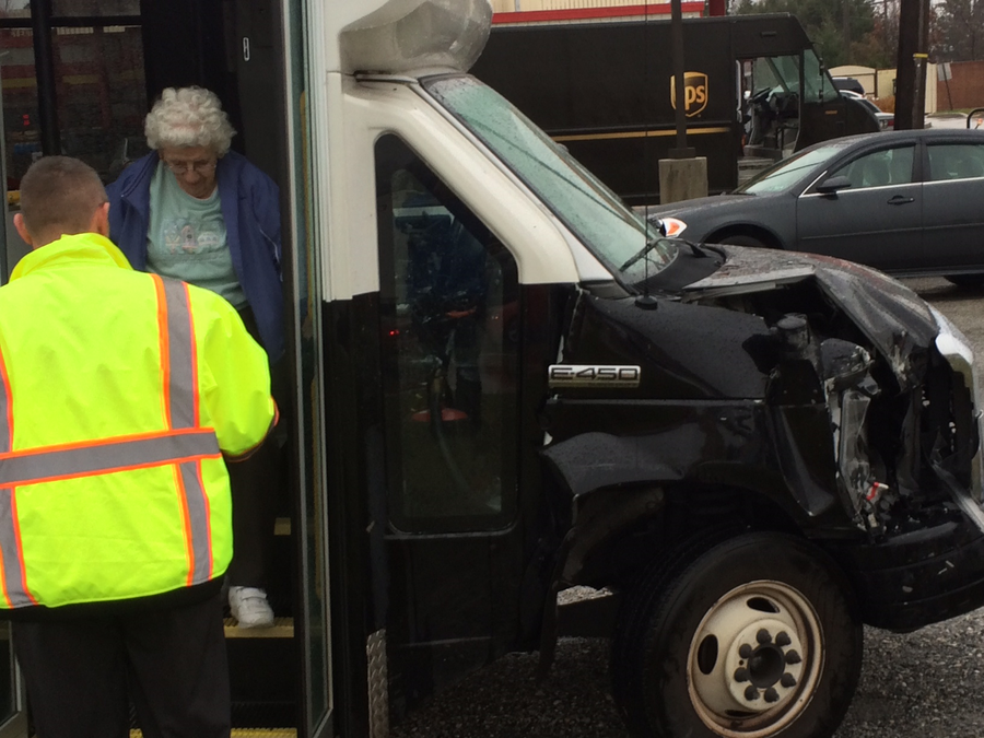 Bus involved in York crash