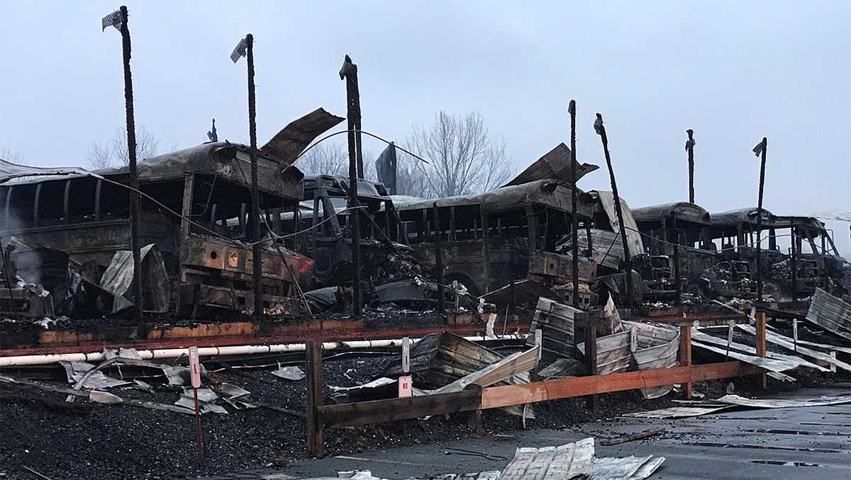 25 school buses destroyed in Lehigh County fire; Classes canceled