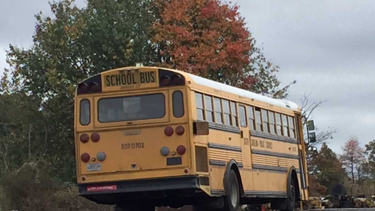 Upstate school bus spews smoke, flames while transporting students