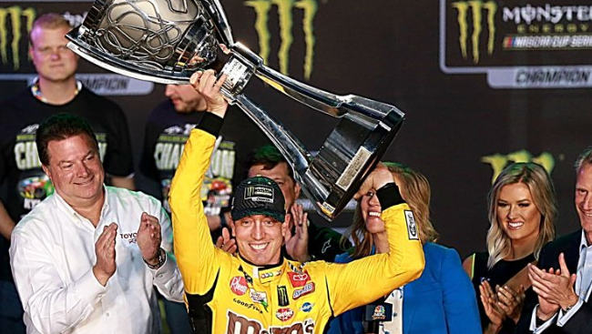 Kyle Busch leads Gibbs trio to win 2nd NASCAR championship