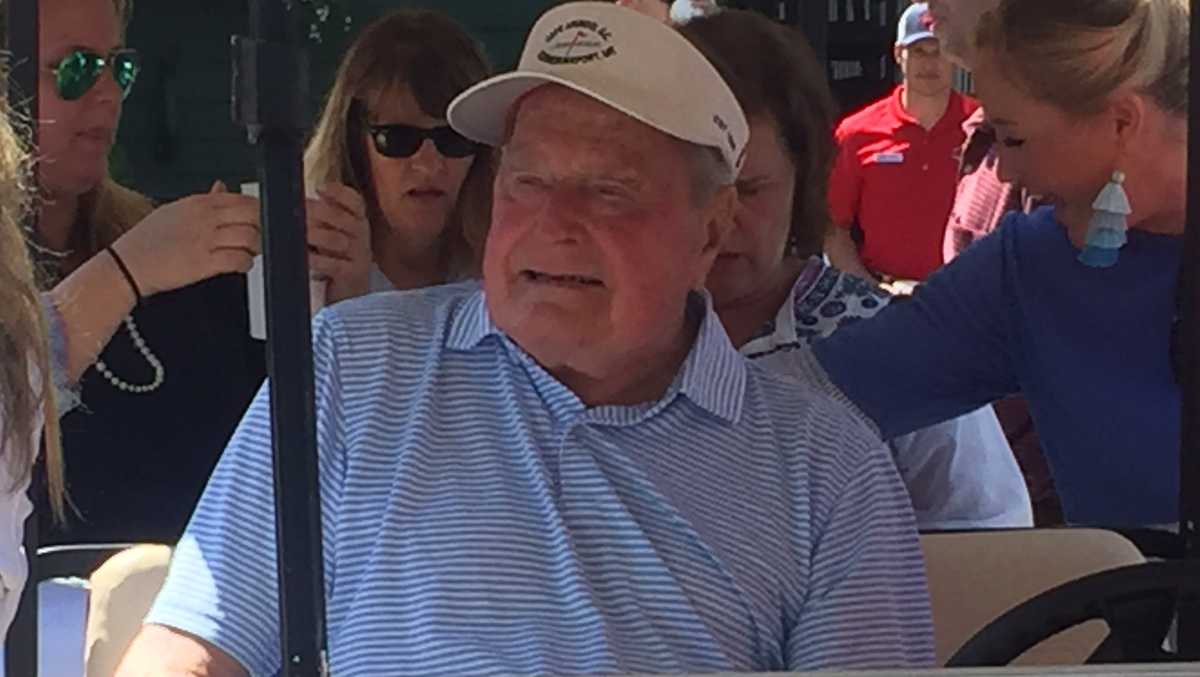 George H.W. Bush makes appearance at annual golf fundraiser