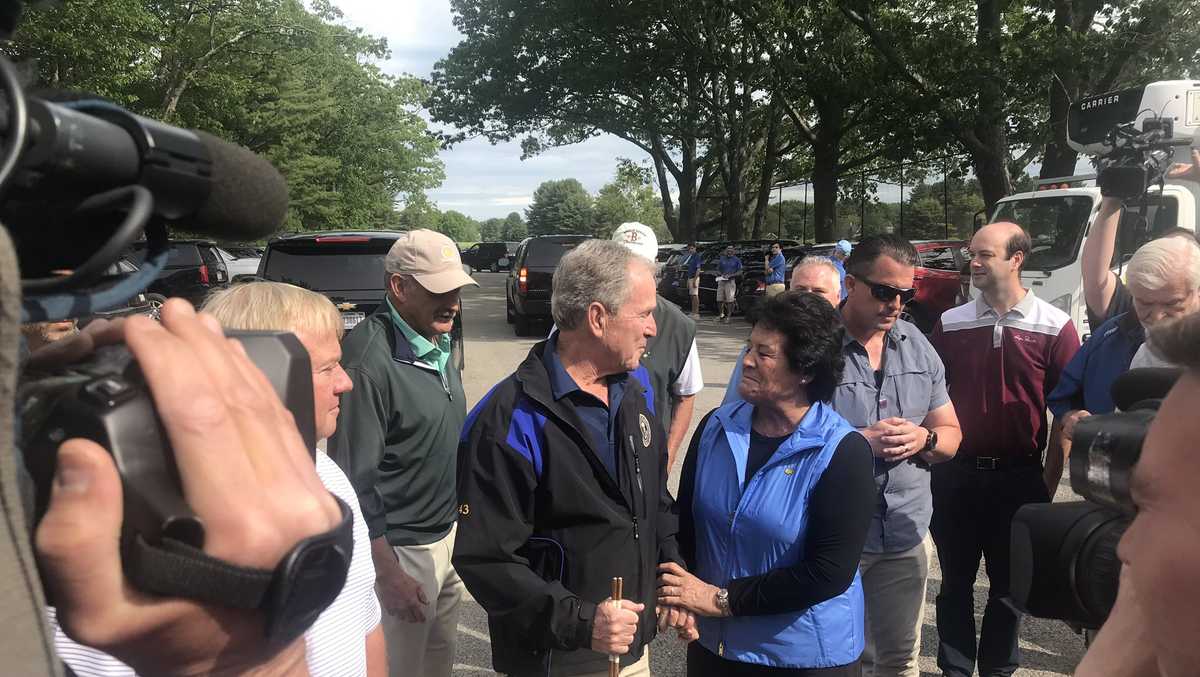 Former President George W. Bush attends Maine golf fundraiser named ...