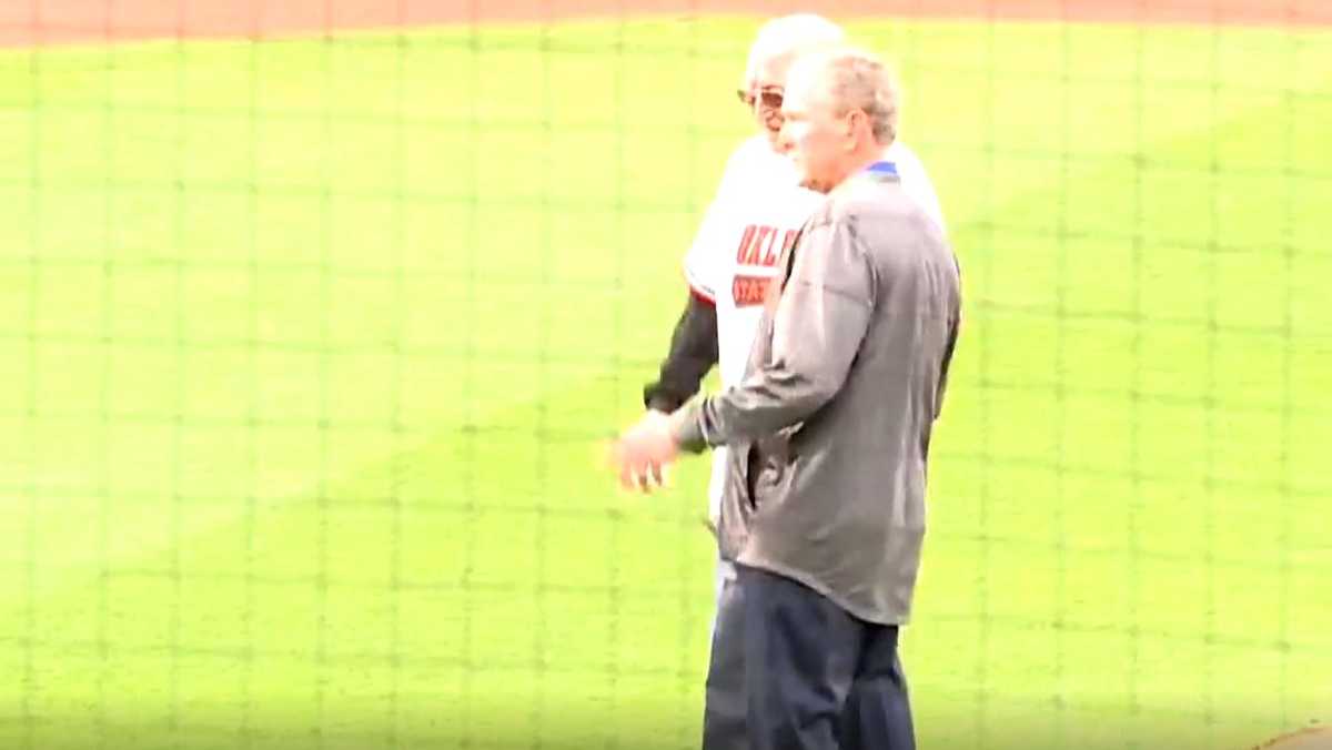 WATCH: Former President George W. Bush throws first pitch at OSU’s new ...