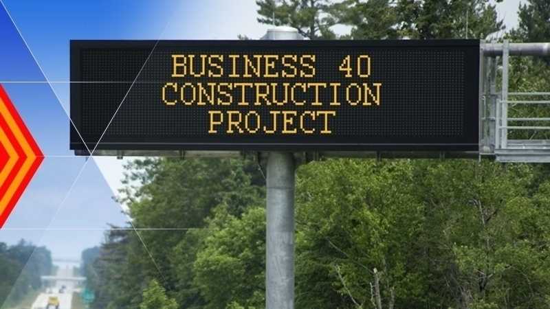 Here's the timetable for Business 40 road closures