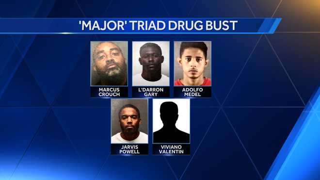 'Major' Triad drug trafficking operation dismantled; 11 arrested; drugs ...