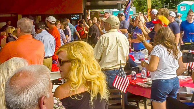 Around 1,000 people attend Trump rally in Butler County