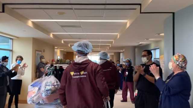 Baltimore Washington Medical Center staff cheers on patient who beat ...