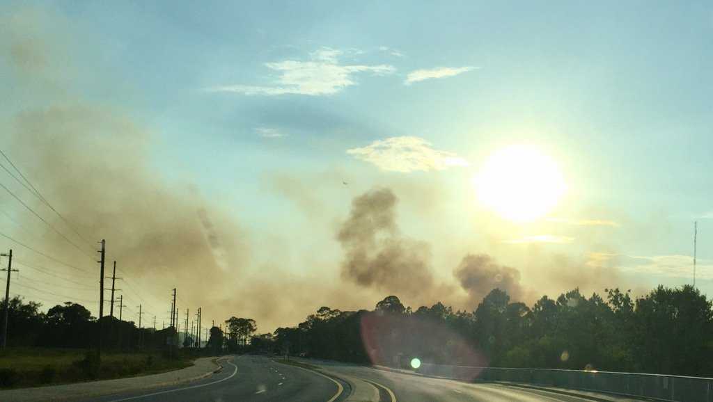 Crews battled brush fire in West Melbourne