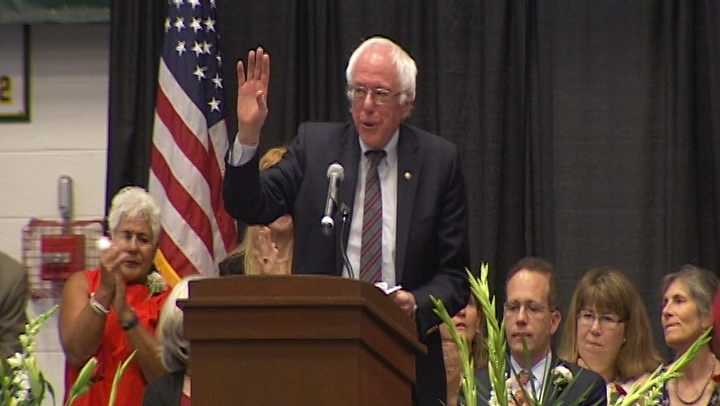 Sen. Bernie Sanders to high school grads: Think big, be honest