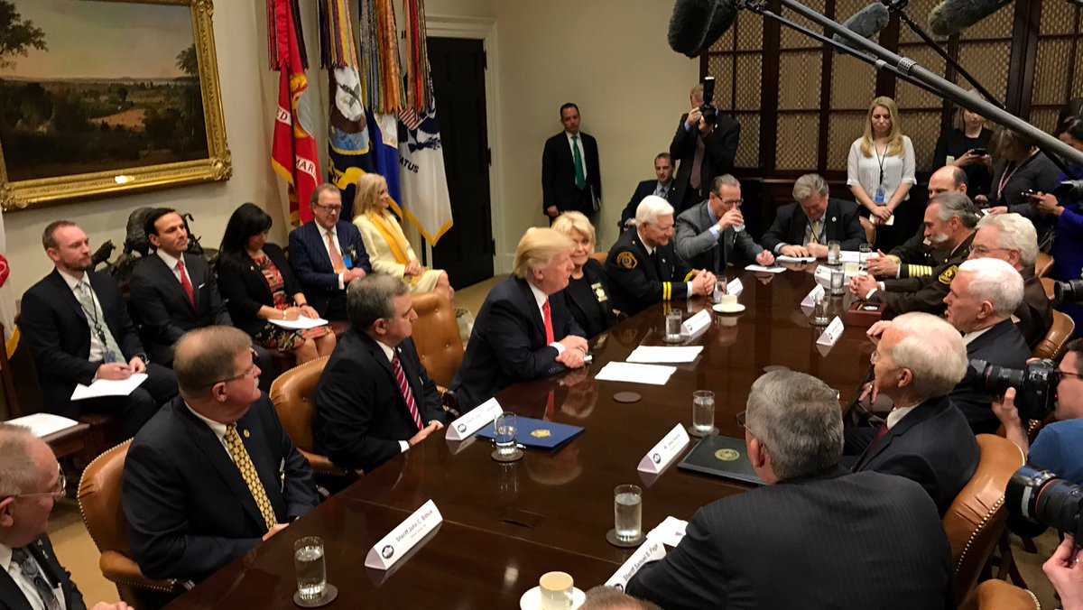 Sheriff Page meets President Trump in Washington, D.C.