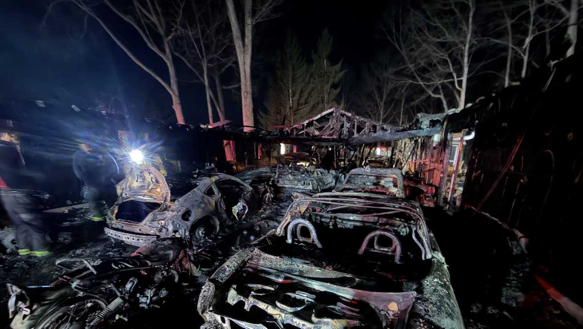 11 classic cars destroyed in garage fire