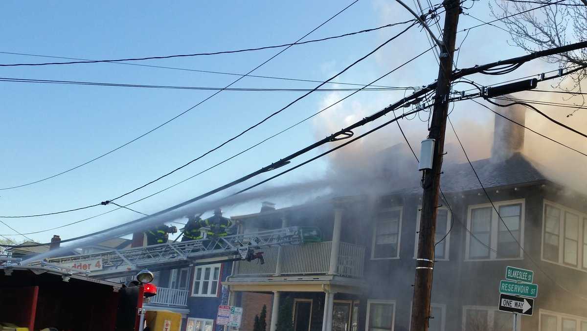 Mayday call made as firefighters battle 4-alarm blaze