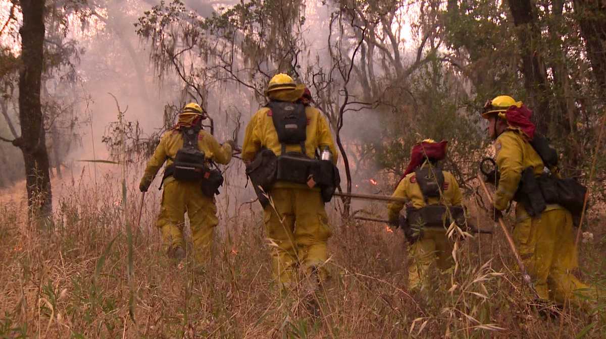 California firefighters say they finally 'turned a corner'