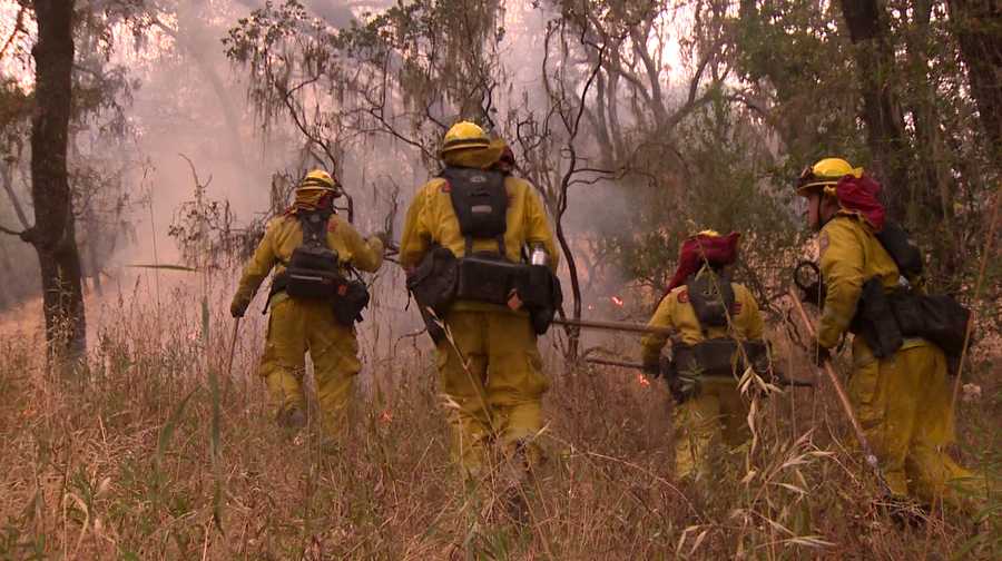 California firefighters say they finally 'turned a corner'
