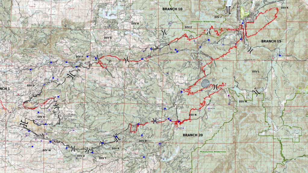 Caldor Fire mapping: See where crews are working