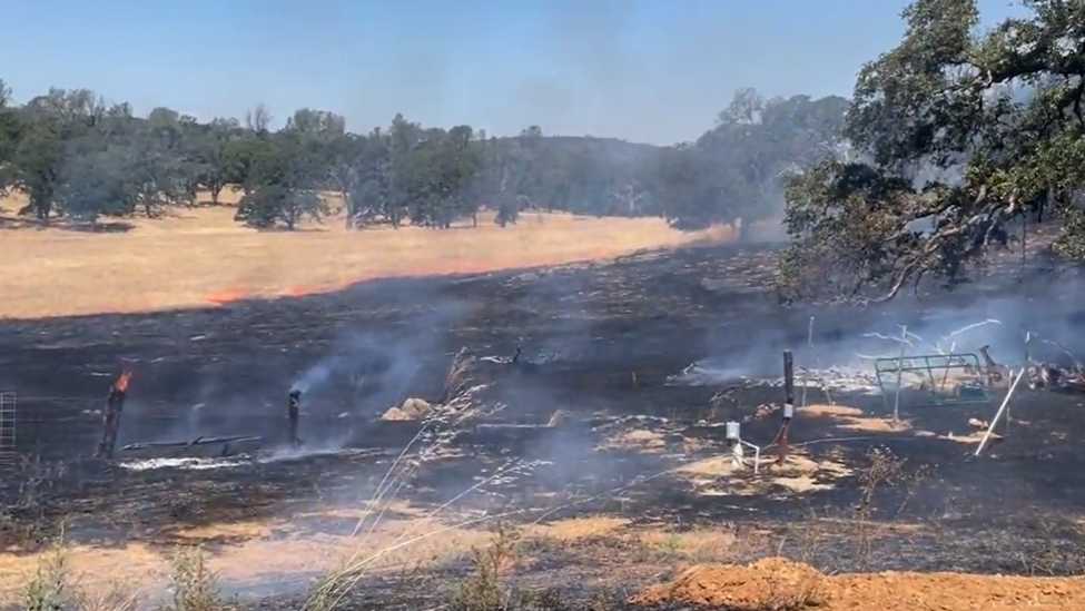Peoria Fire: Grass fire burns in Yuba County, Cal Fire says