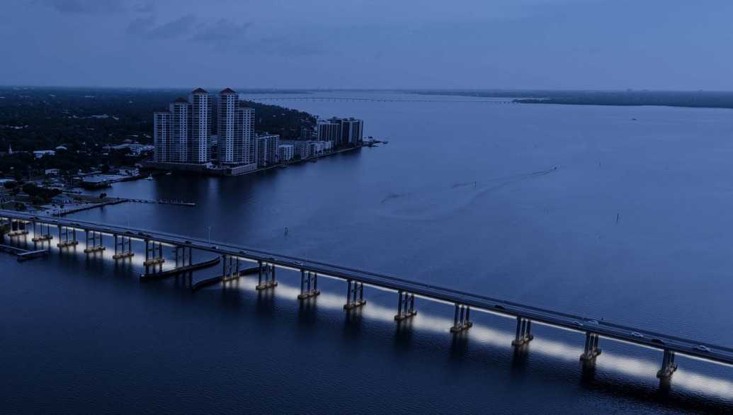 Fort Myers looks to brighten space beneath Caloosahatchee Bridge