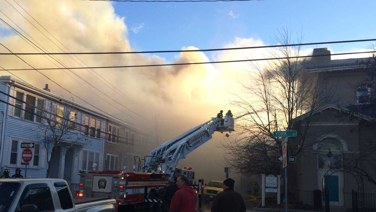 Multiple Cambridge buildings engulfed in flames