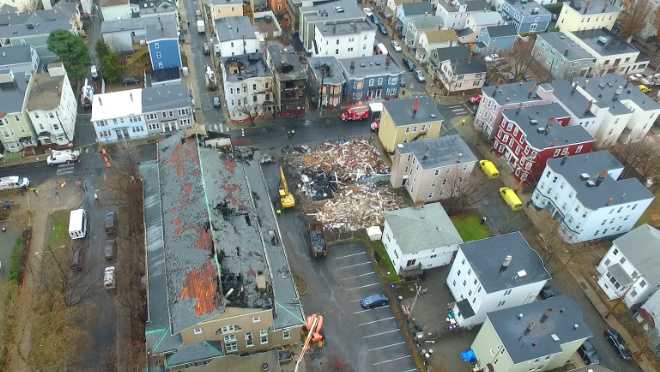 Investigators pinpoint cause of 10-alarm Massachusetts fire