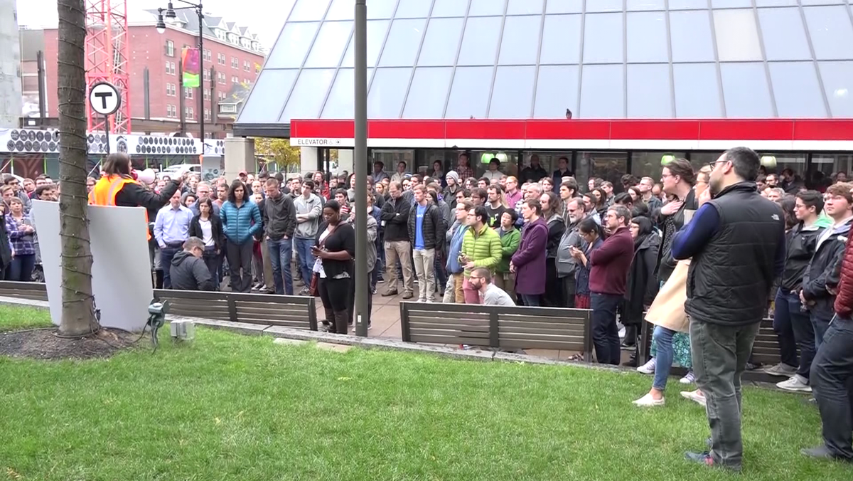 'Time is up' for Google, protest organizer says